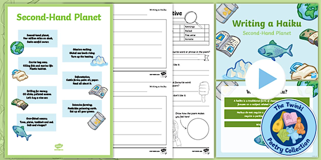 'Second-Hand Planet' – Environmental Issues Haikus for KS2